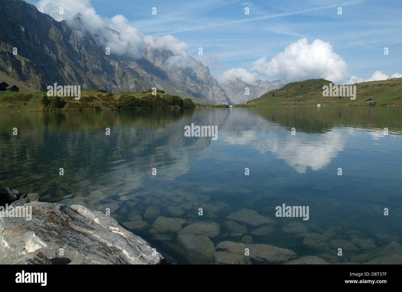 Lake Trübsee at Engelberg on the Swiss alps Stock Photo - Alamy