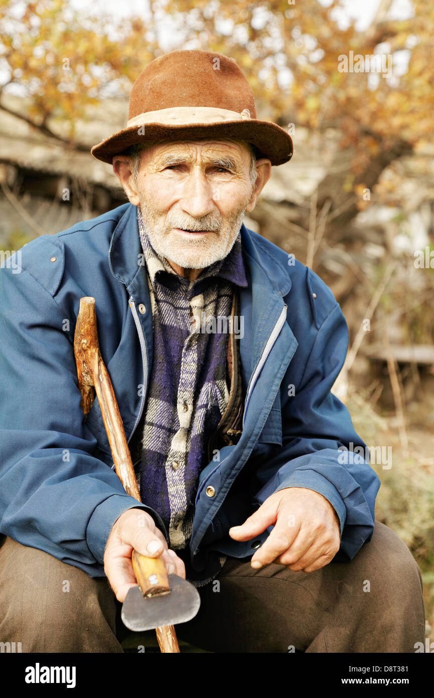 Senior man outdoors Stock Photo - Alamy