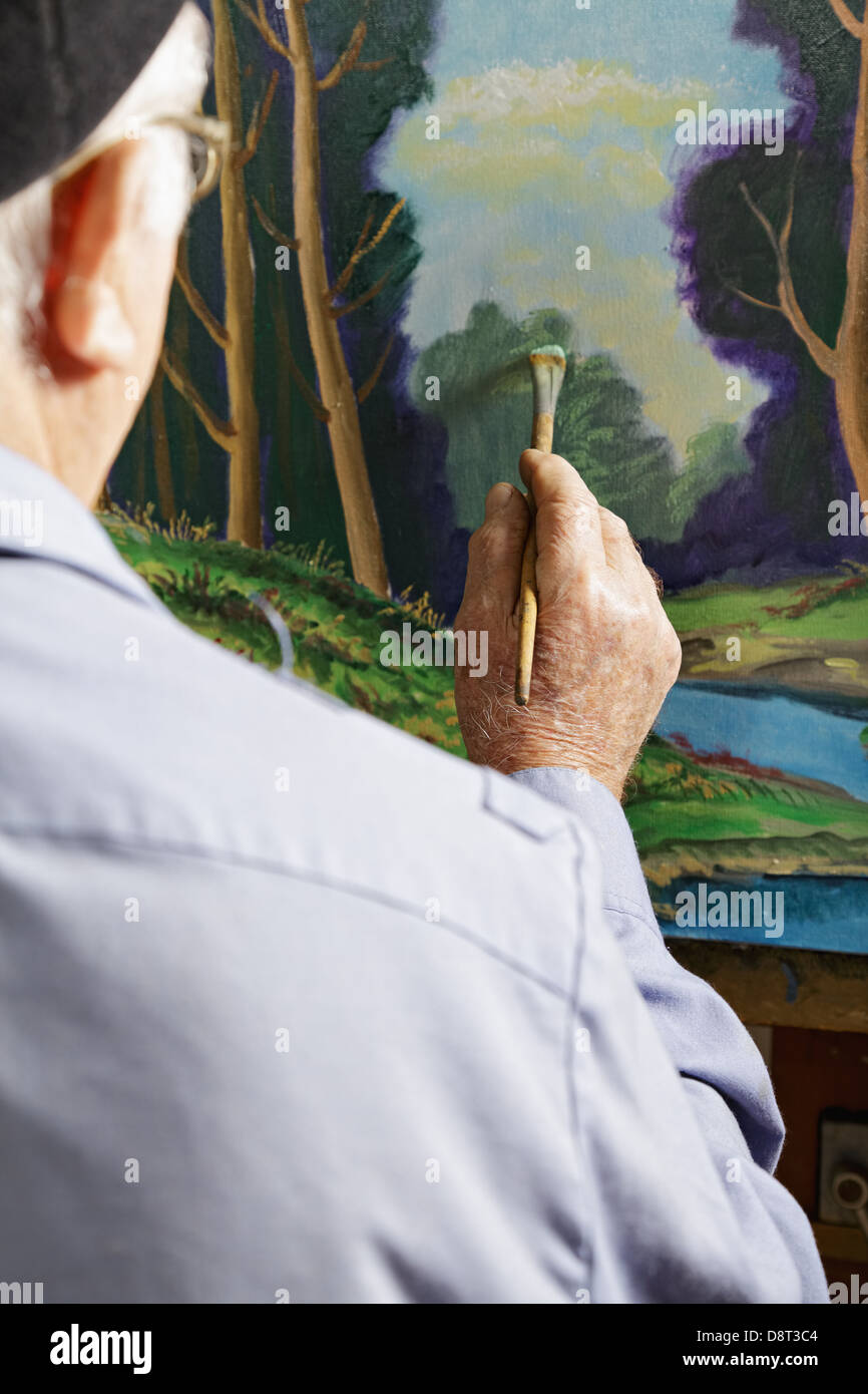 Painter at work Stock Photo - Alamy