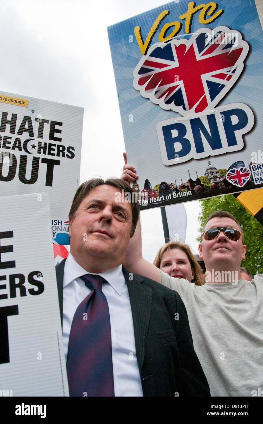 Nick Griffin leader of far right islamophobic BNP British National ...