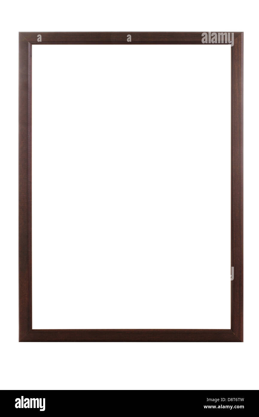 Brown wooden frame Stock Photo - Alamy