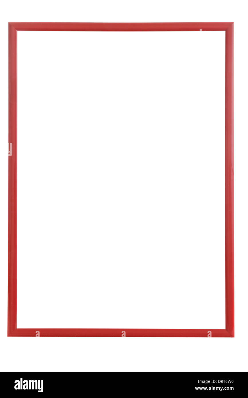 Red wooden frame Stock Photo - Alamy
