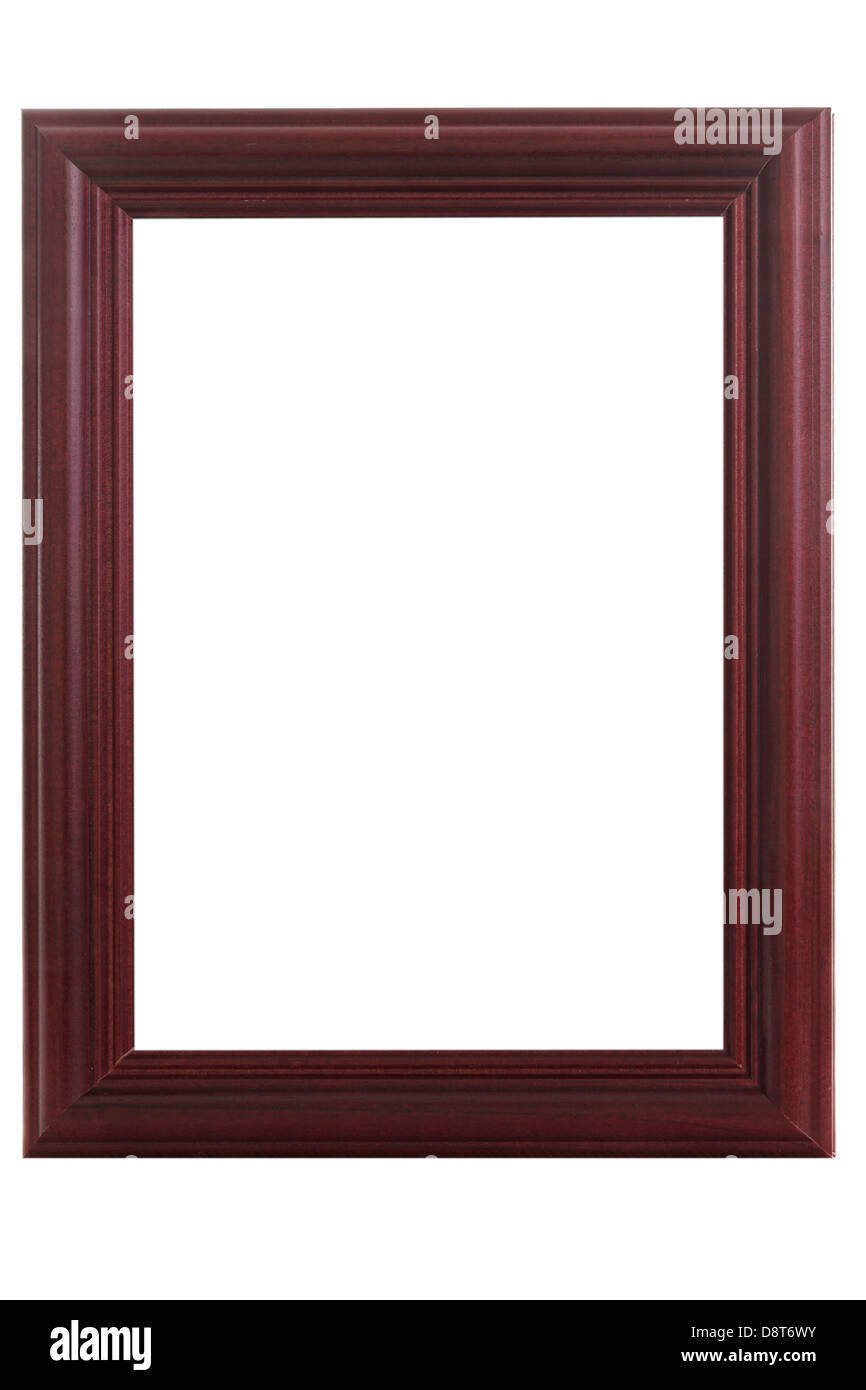 Red wide border wooden frame Stock Photo - Alamy