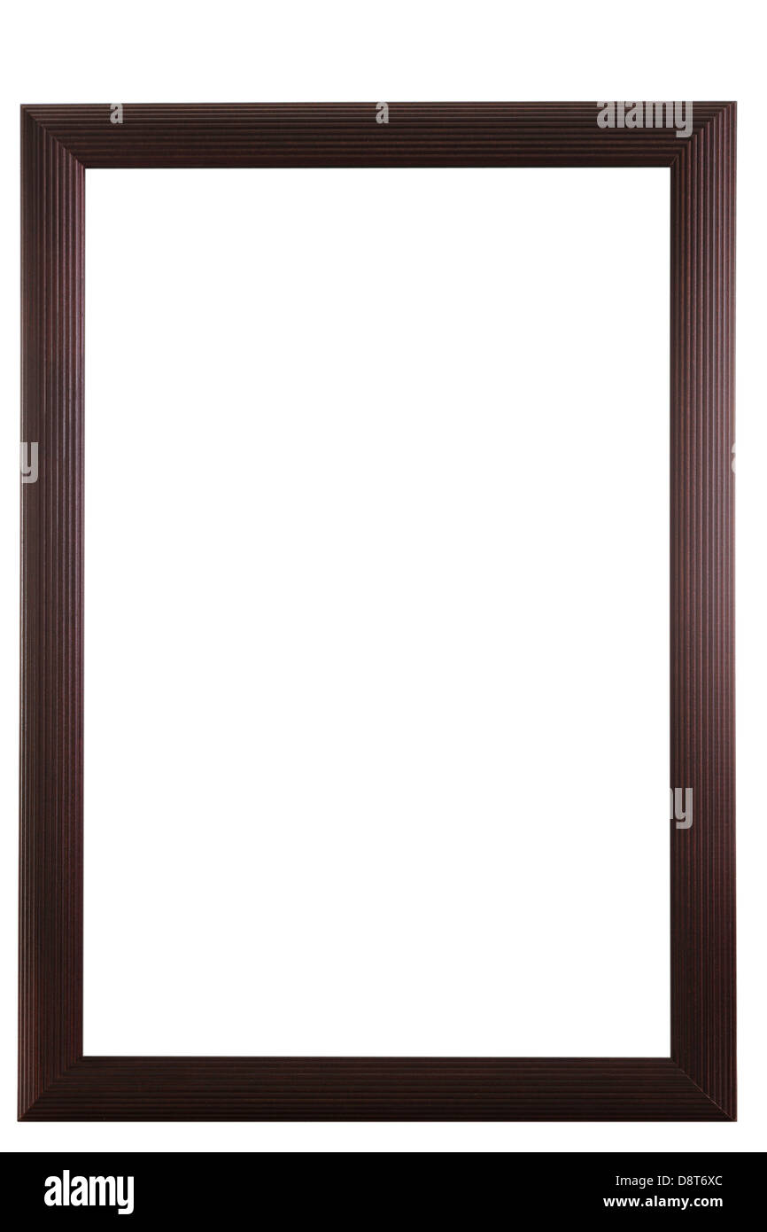 Dark wooden frame with stripes Stock Photo - Alamy