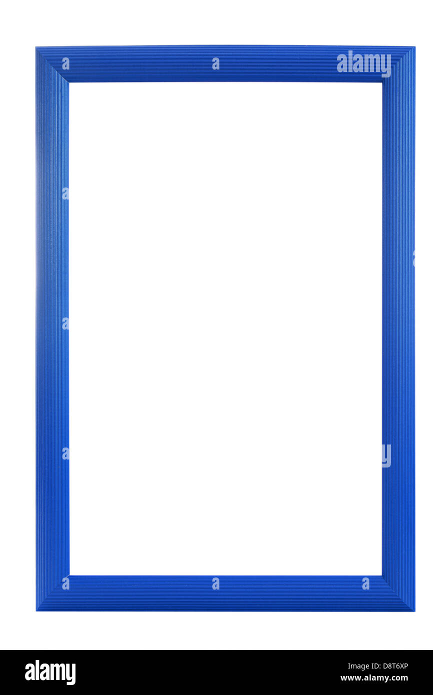 Blue striped wooden frame Stock Photo - Alamy