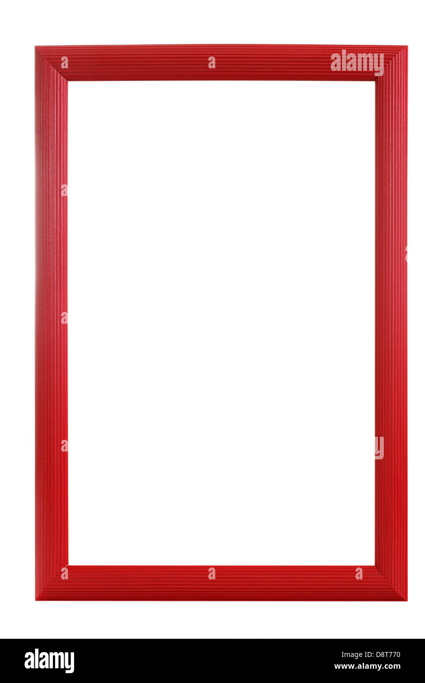 Red striped wooden frame Stock Photo - Alamy
