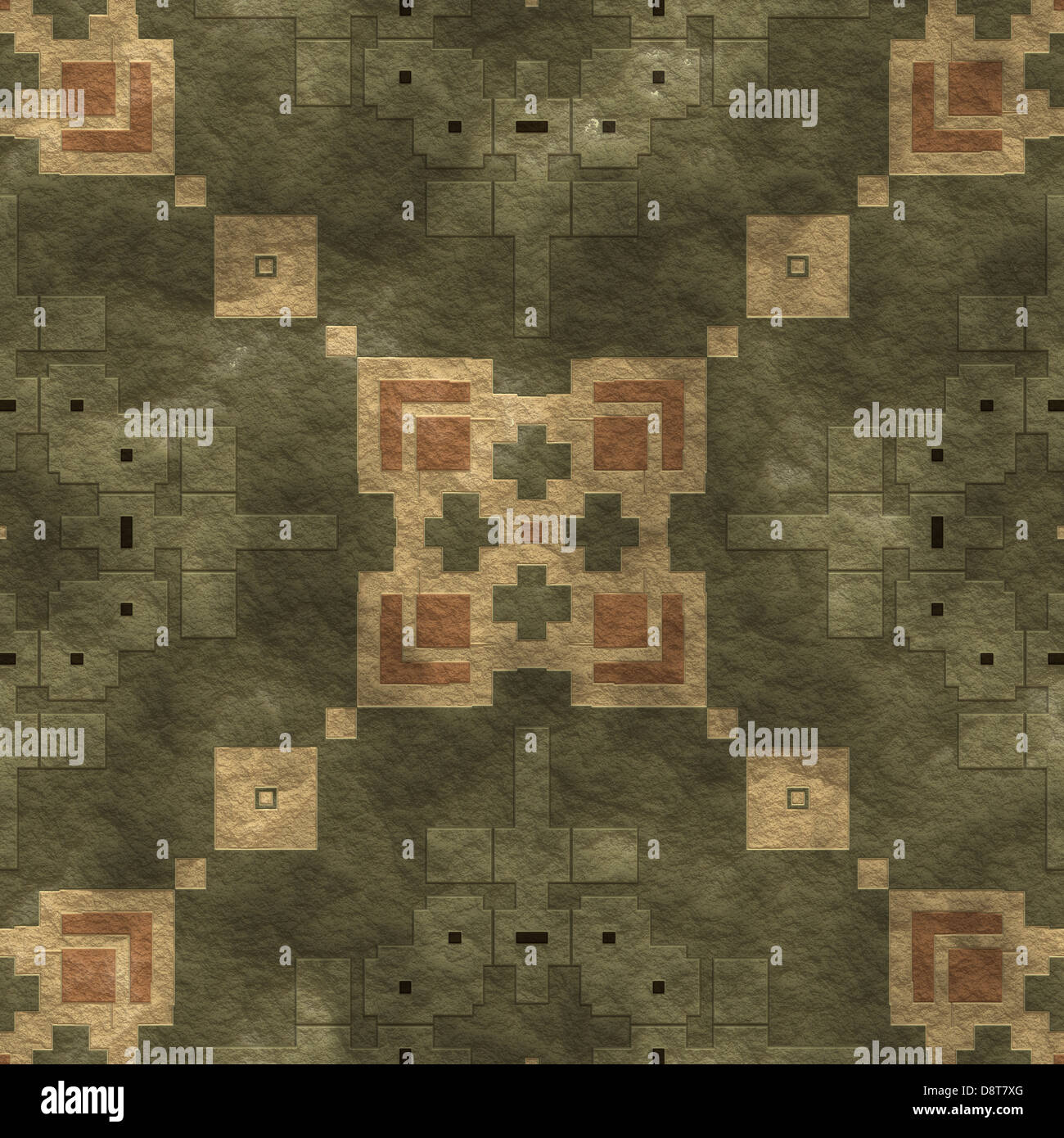 Seamless mosaic concrete pavement Stock Photo - Alamy