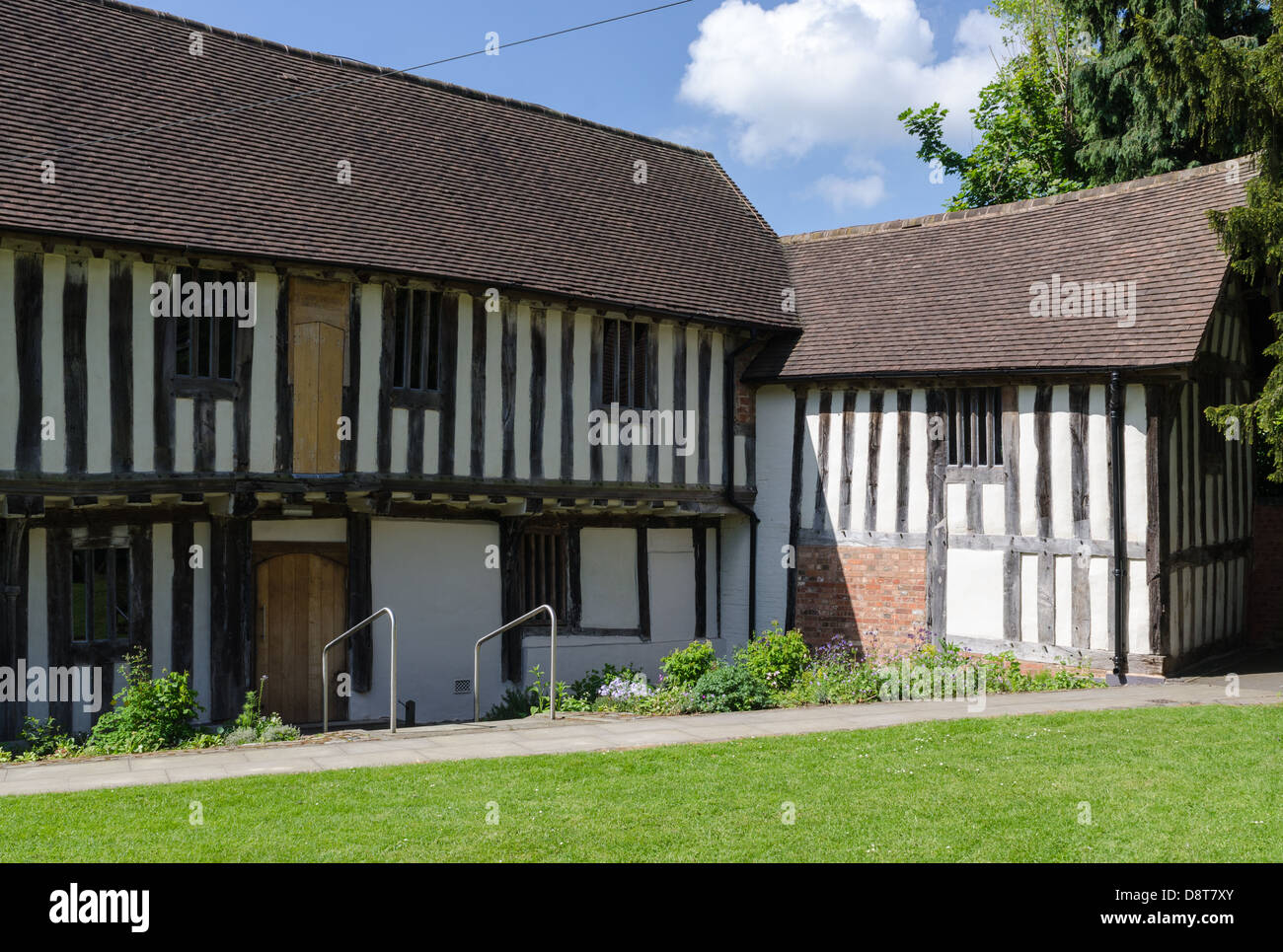 The medieval Tudor Merchant's House in Kings Norton, Birmingham Stock ...