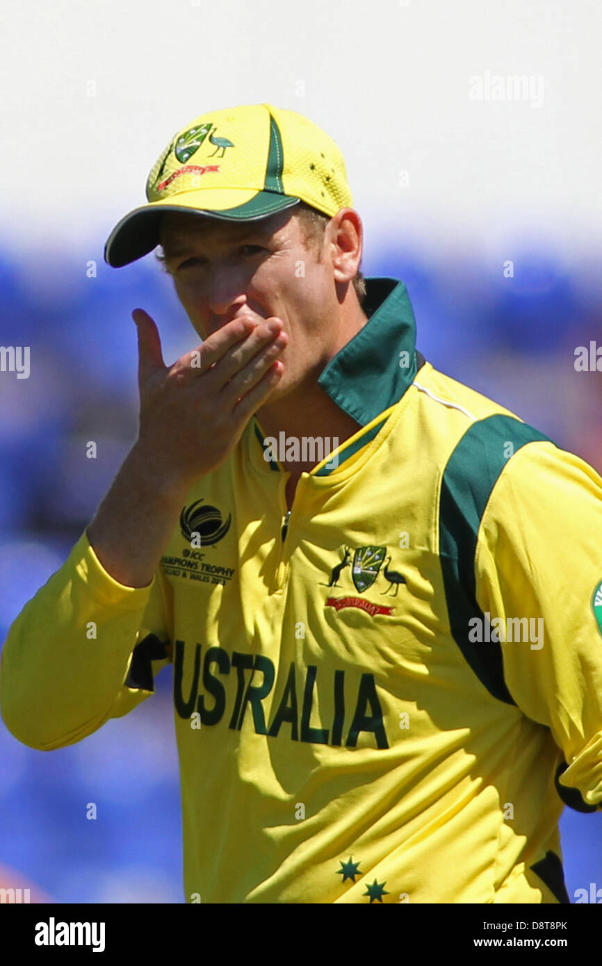 CARDIFF, WALES - June 04: Australia's George Bailey during the ICC ...