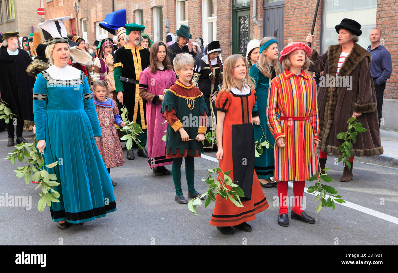 Belgium, Bruges, Procession of the Holy Blood, people Stock Photo - Alamy