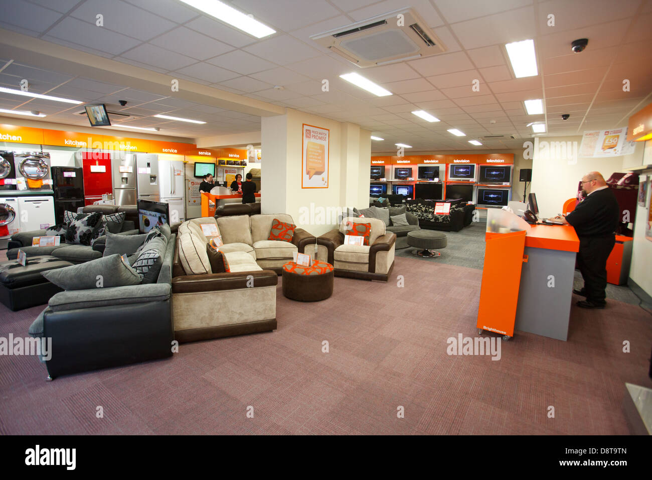 A bright house store, which offers weekly payment finance for household ...