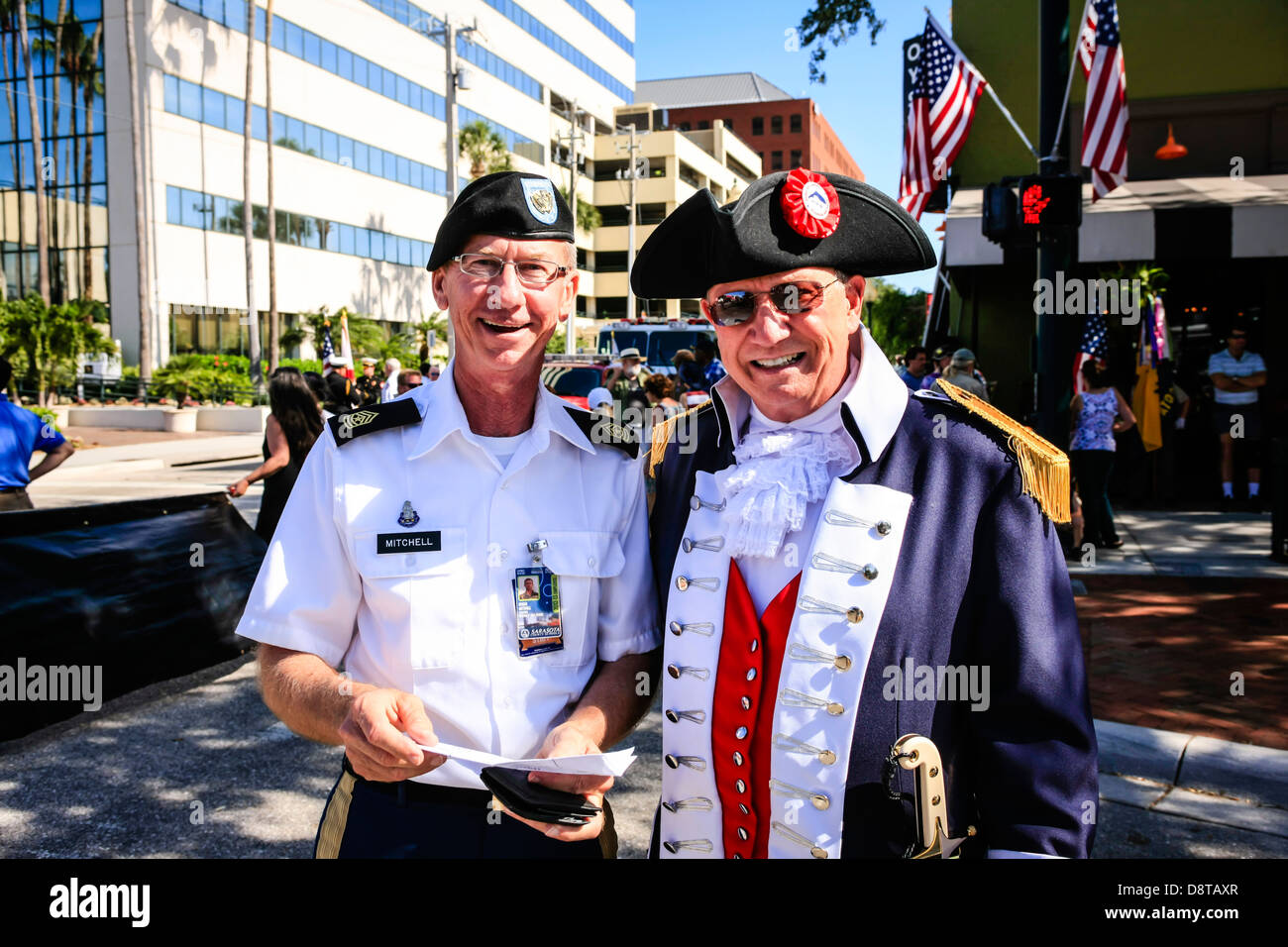 Soldiers on duty at the Memorial Day Parade in Downtown Sarasota FL ...