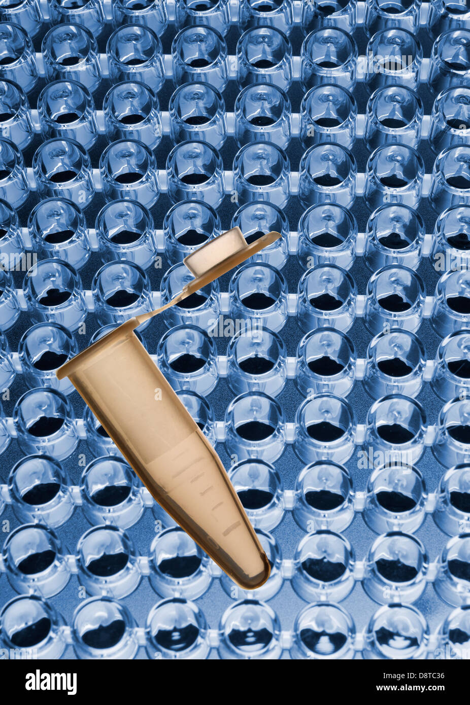 Test tubes with DNA for medical research Stock Photo - Alamy