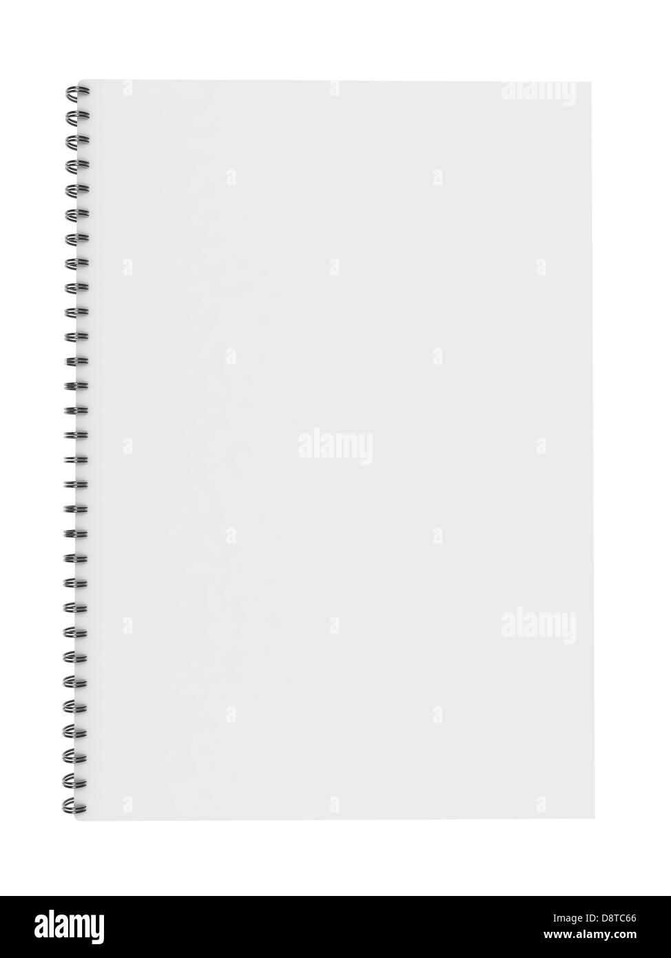 blank notebook isolated on white Stock Photo - Alamy