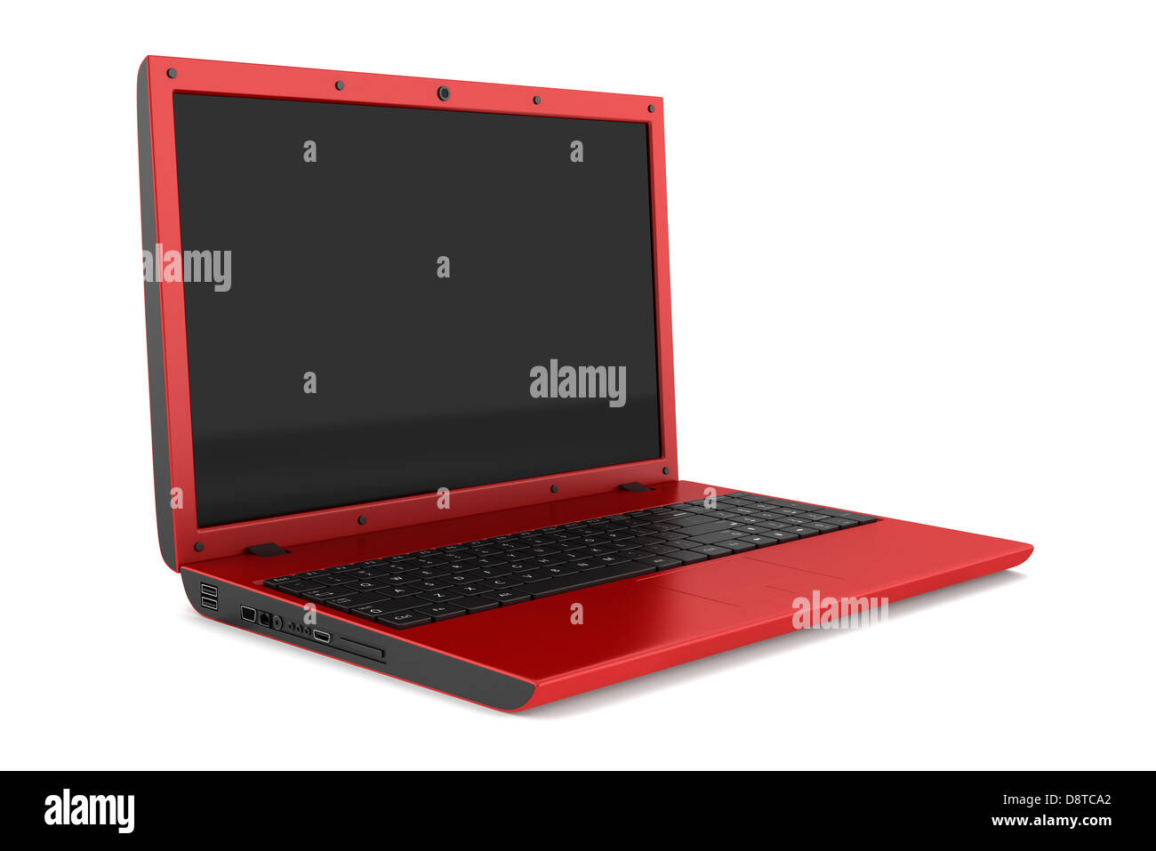 Red laptop screen hi-res stock photography and images - Alamy