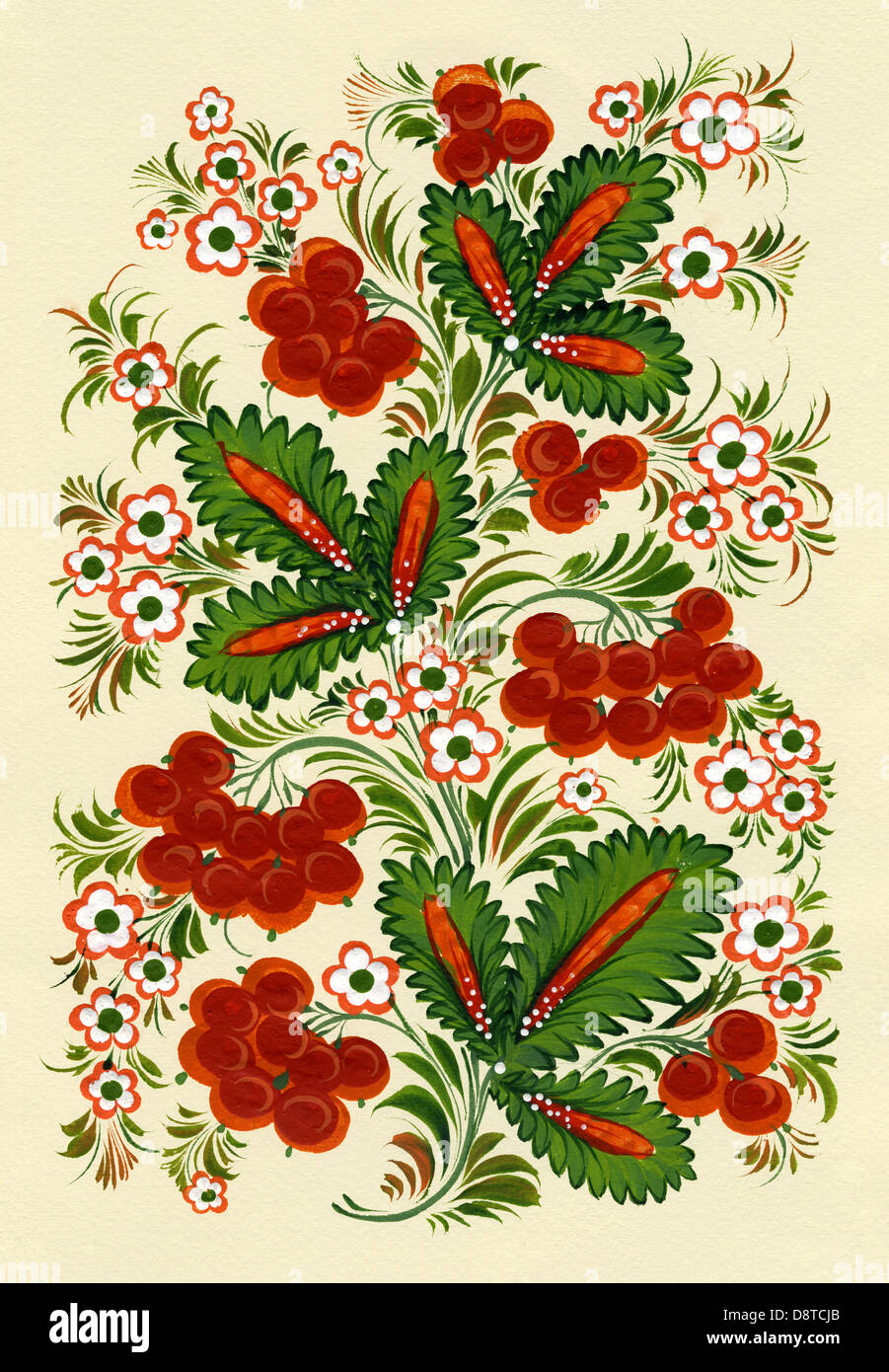 traditional ukrainian pattern. hands painted Stock Photo - Alamy