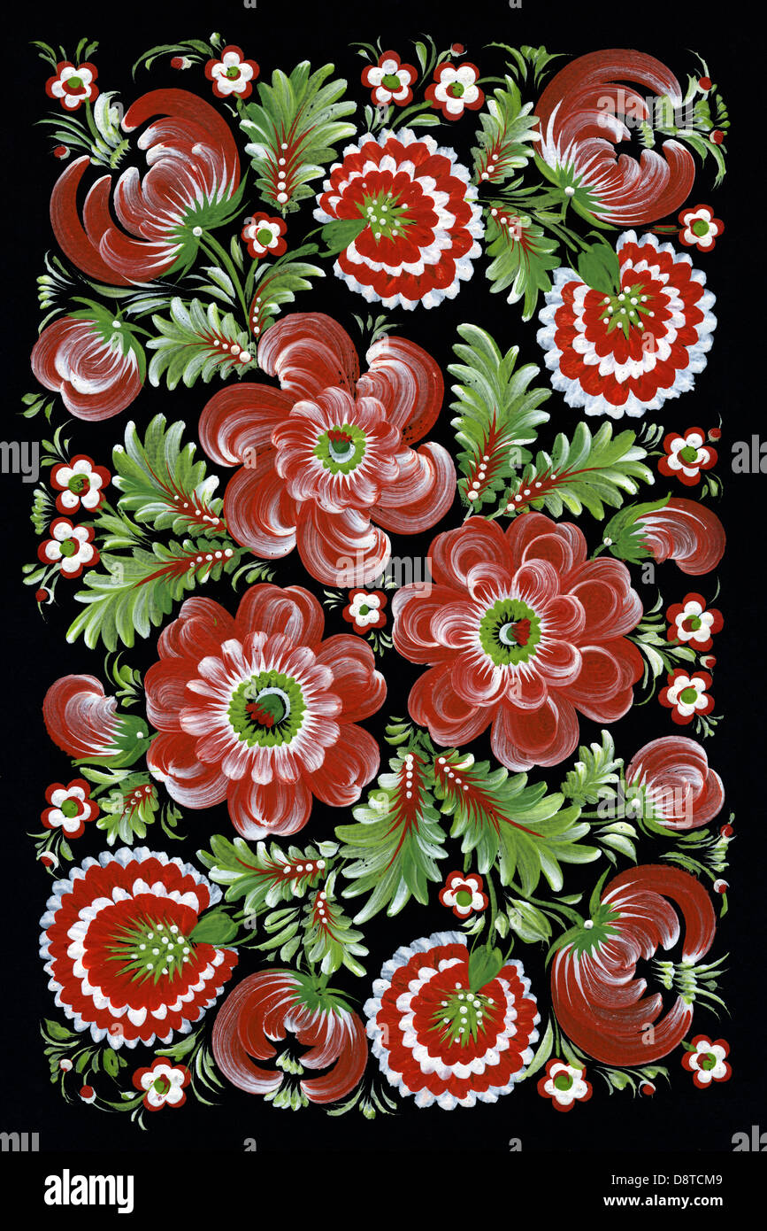traditional ukrainian pattern. hands painted Stock Photo - Alamy