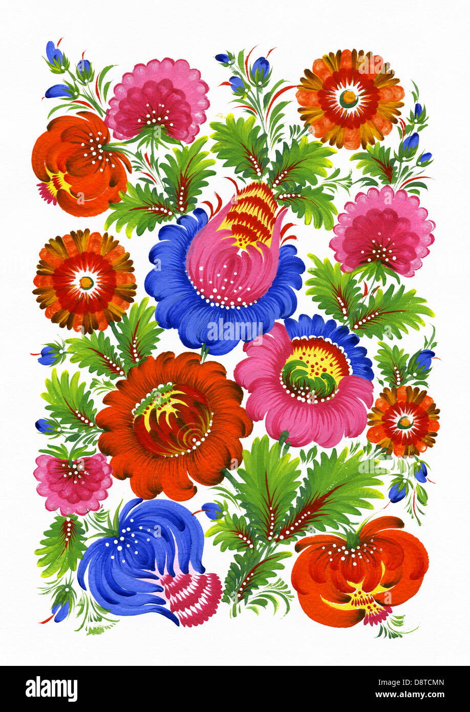 traditional ukrainian pattern. hands painted Stock Photo - Alamy