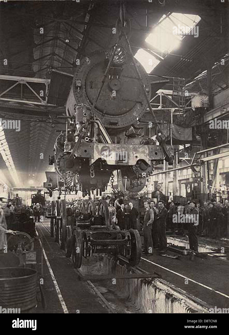 Building a locomotive Stock Photo - Alamy