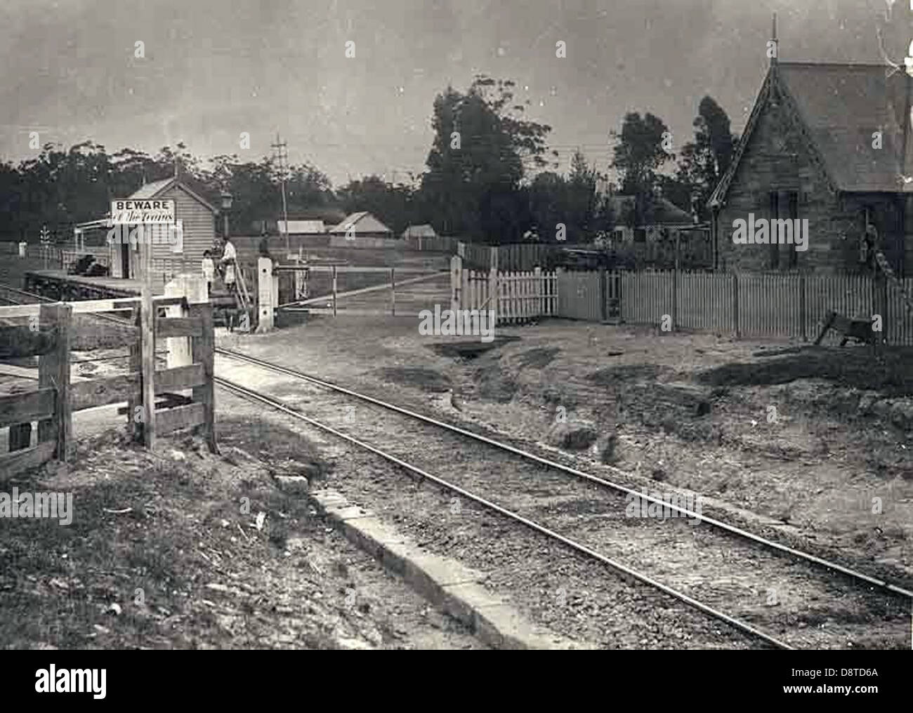Railway station - Valley Heights Stock Photo - Alamy