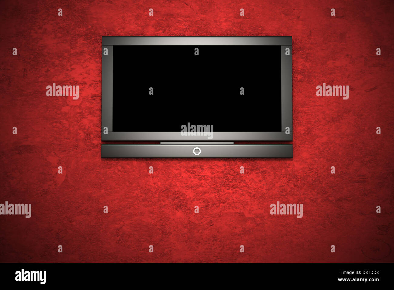 Tv screen on red hi-res stock photography and images - Alamy