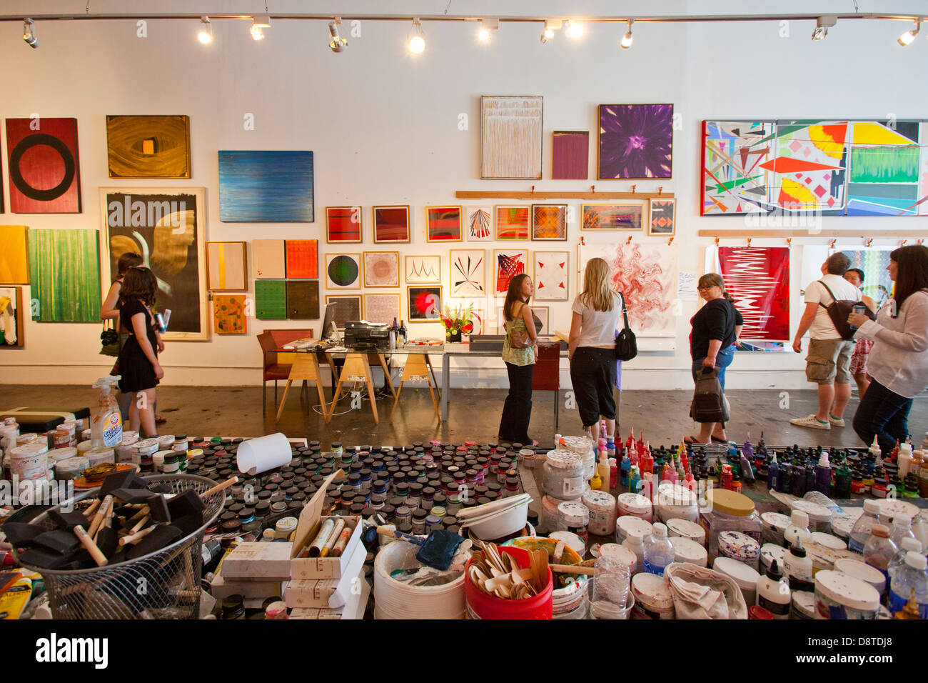 Brewery Art Walk, April 2013, Downtown Los Angeles, California, USA ...