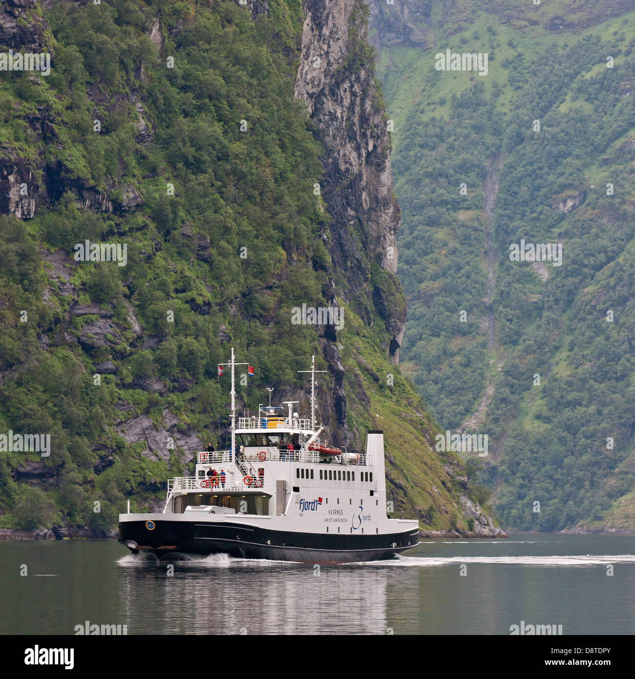 Ferry boat, Geirangerfjord, Norway Stock Photo - Alamy