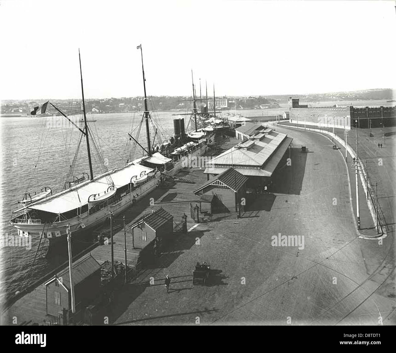 This archival photograph of Bennelong Point in 1906 shows the historic ...