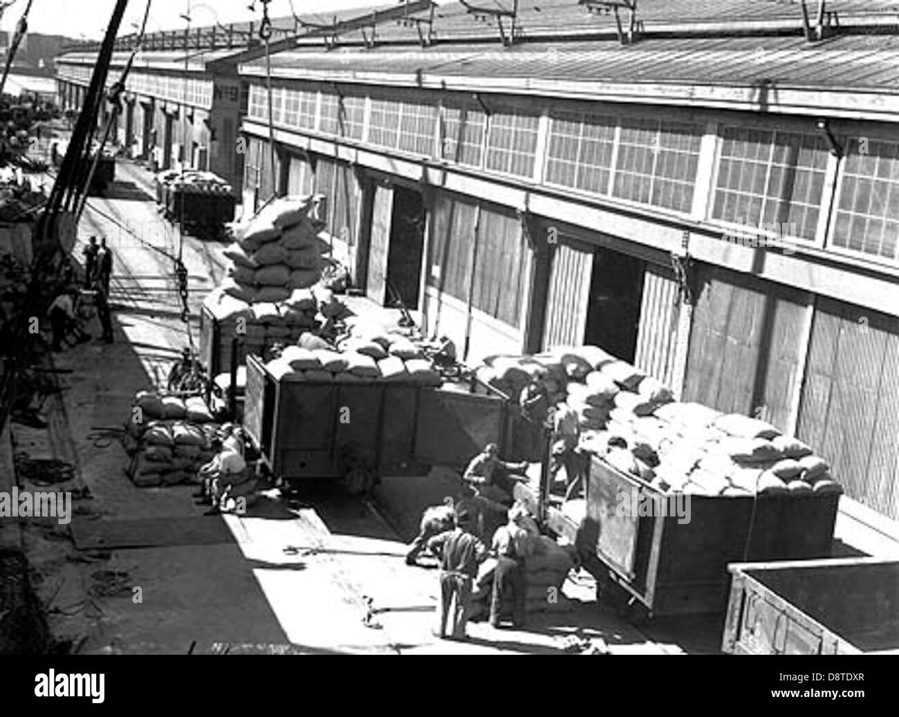Wharf workers Black and White Stock Photos & Images - Alamy
