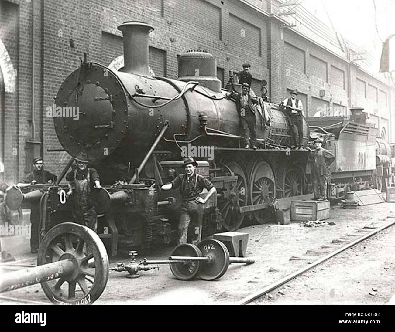 This black and white photograph captures the Class Z23 locomotive ...