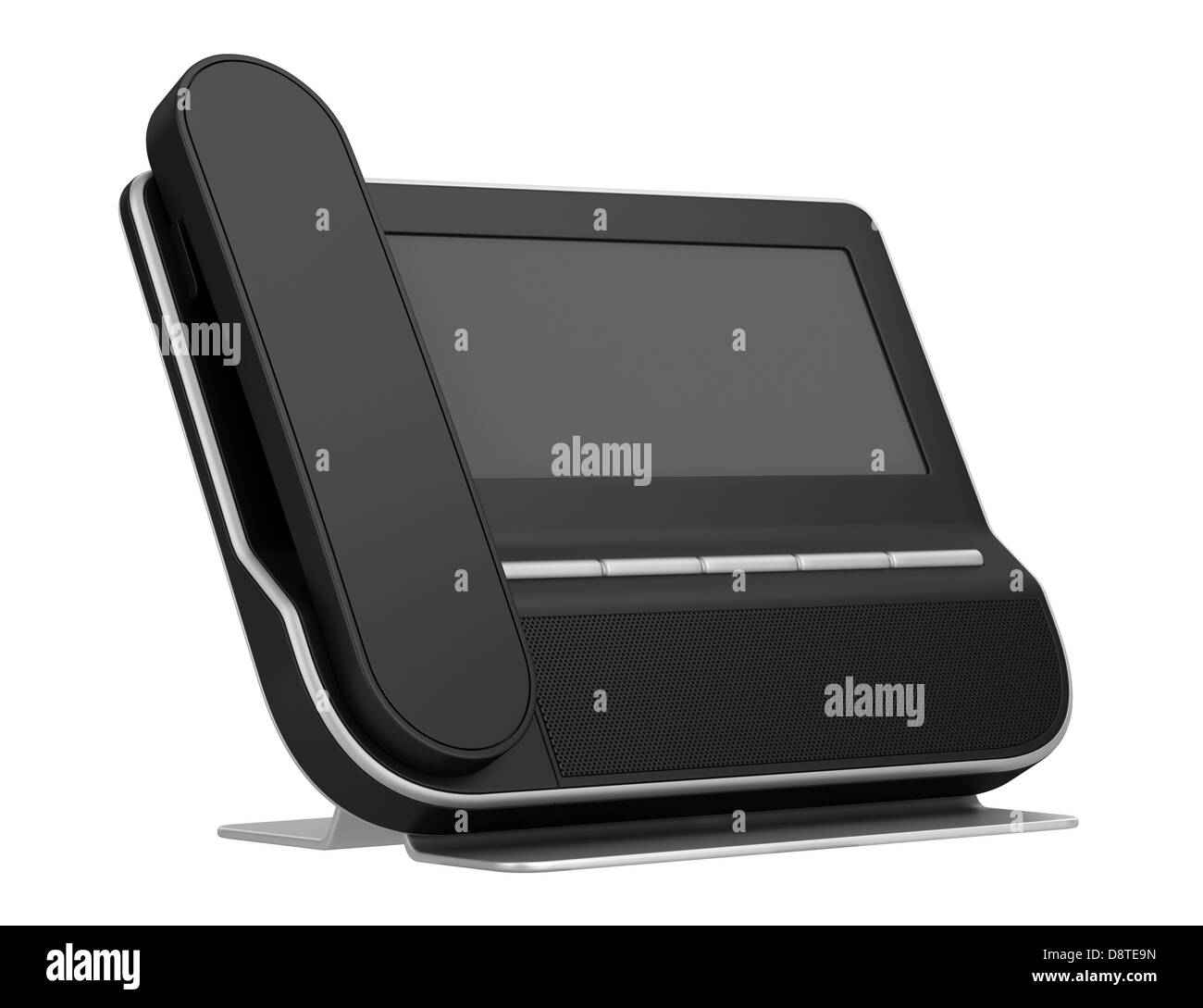 modern office phone isolated on white Stock Photo - Alamy