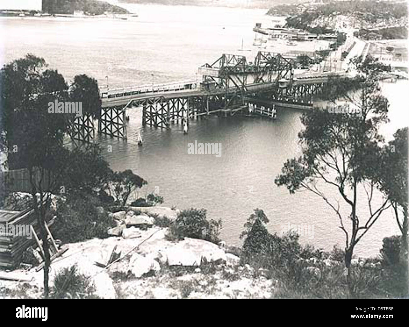 The Spit Bridge, located in Seaforth, New South Wales, Australia, is a ...