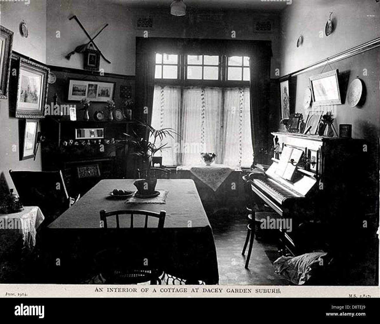 This black-and-white photograph provides a glimpse into a Daceyville ...