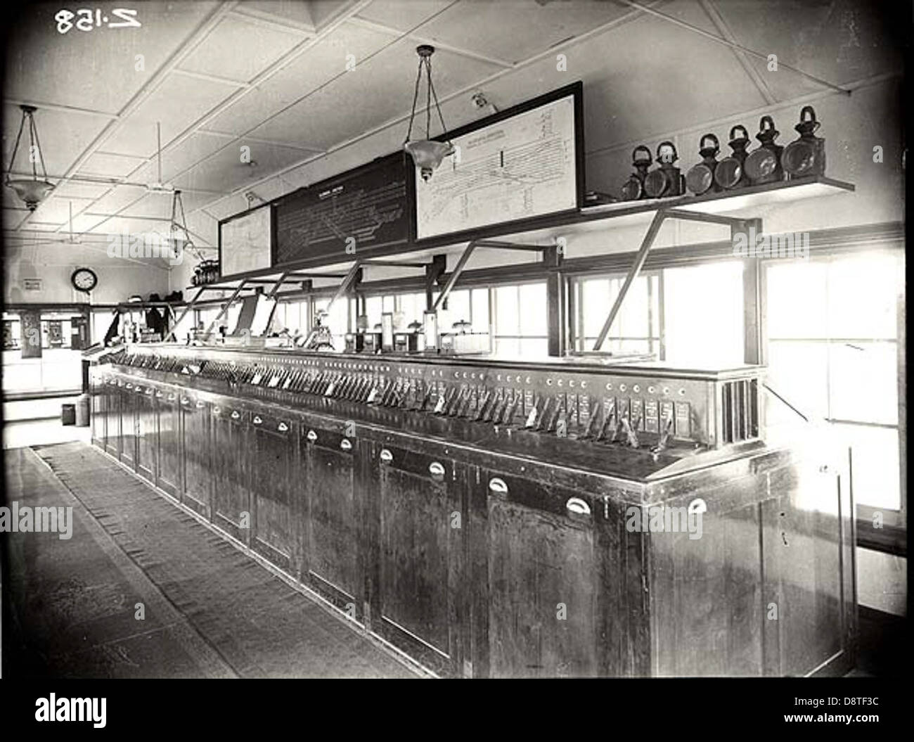 The interior of the Illawarra Junction Signal Box, preserved in the ...
