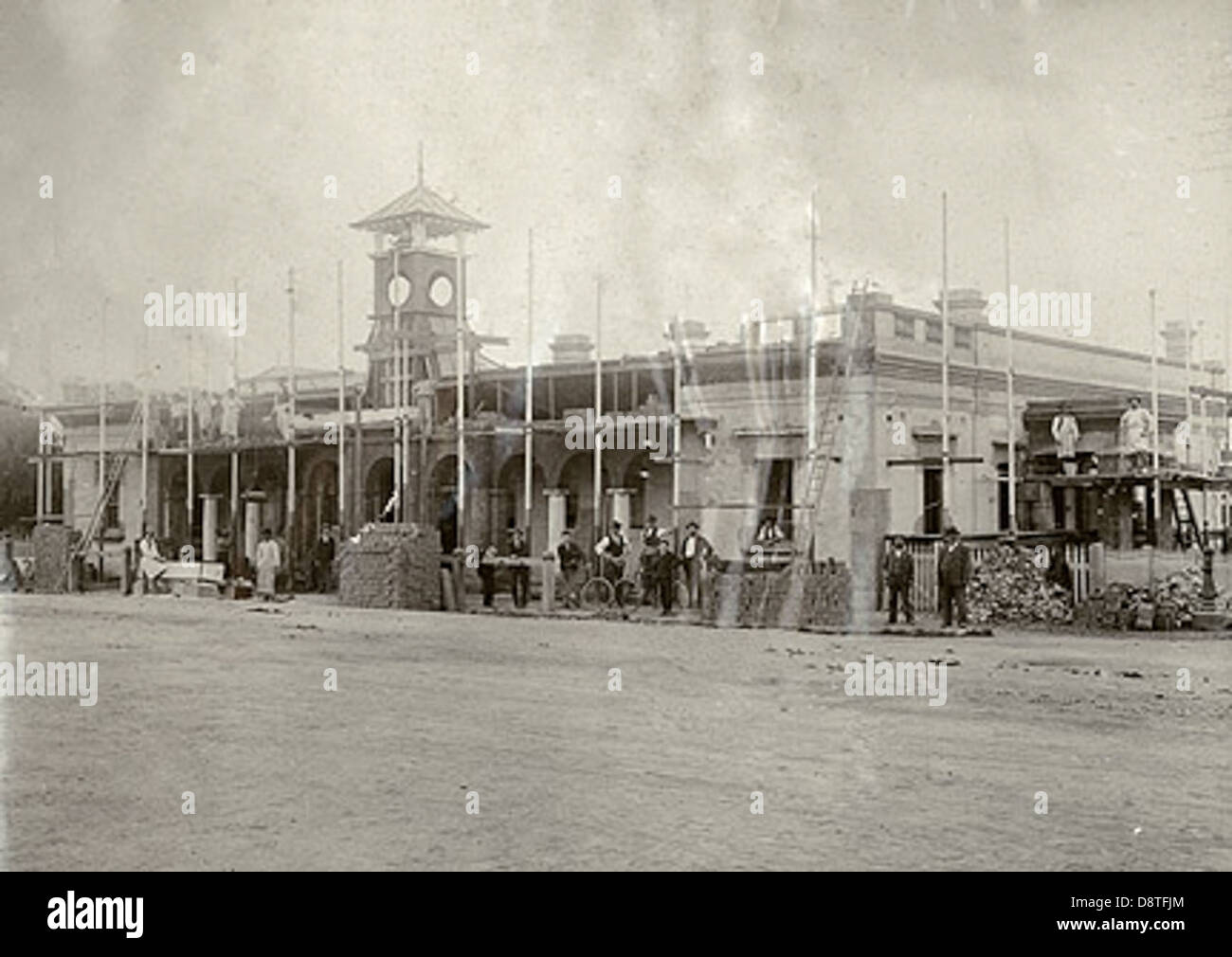 A historic photograph of the Mudgee Post Office from the State Records ...