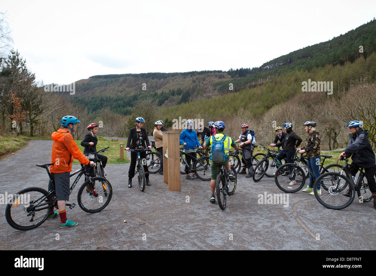 Mountain Biking in the Afan Valley, South Wales Stock Photo - Alamy