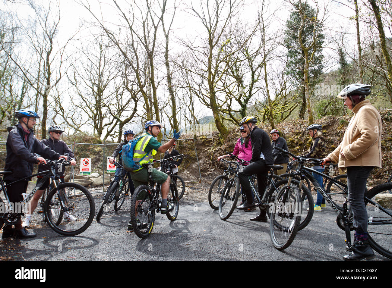 Mountain Biking in the Afan Valley, South Wales Stock Photo - Alamy
