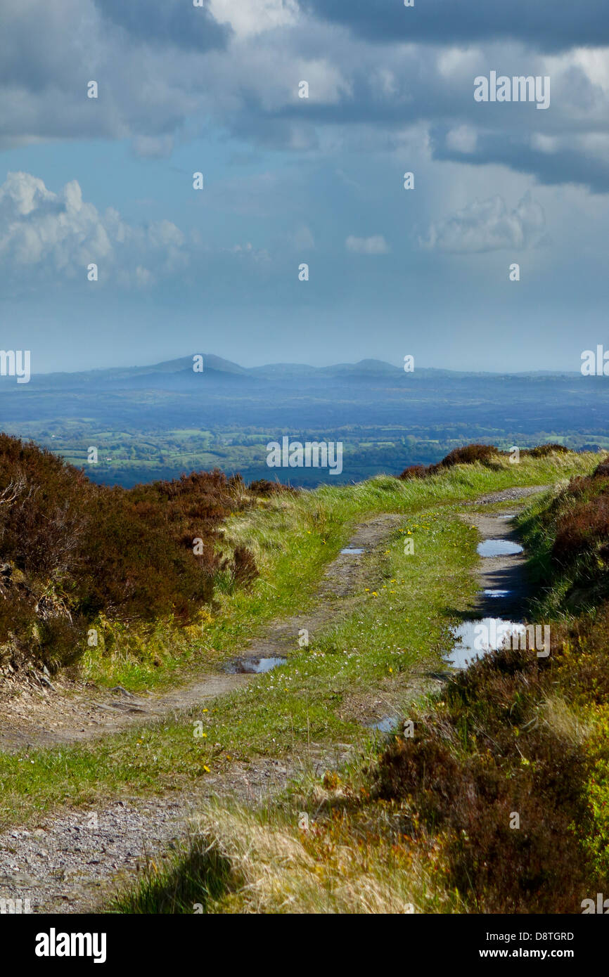 Carnmore view point Sliabh Beagh and Irish border County Monaghan Stock ...