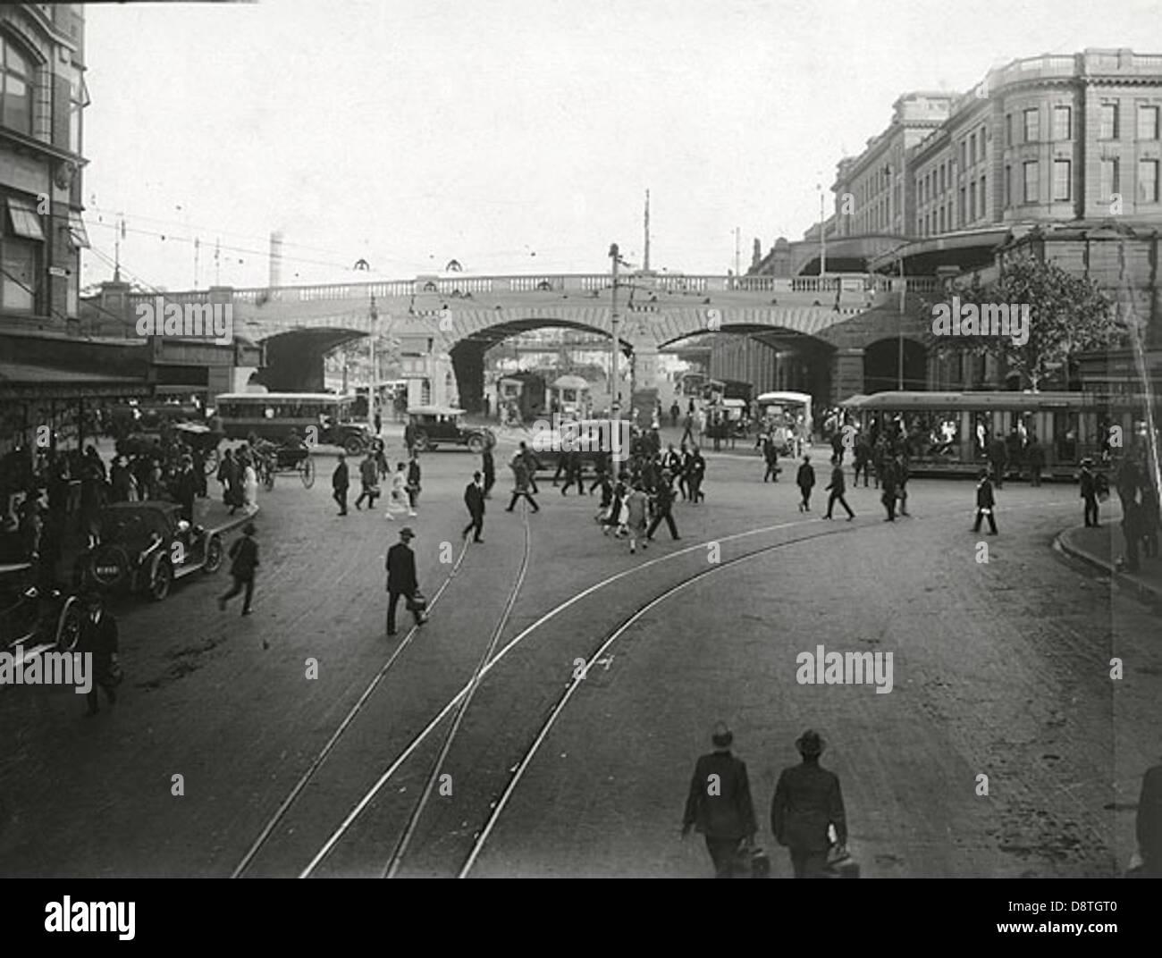 A historical photograph from 1925 shows Sydney’s Central Railway ...