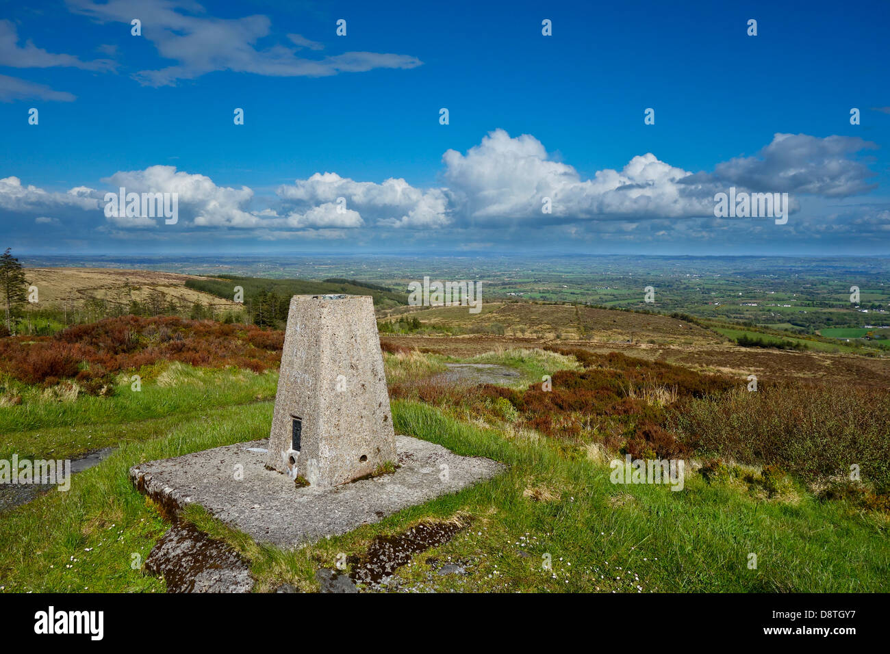 Carnmore view point Sliabh Beagh trig point Stock Photo - Alamy