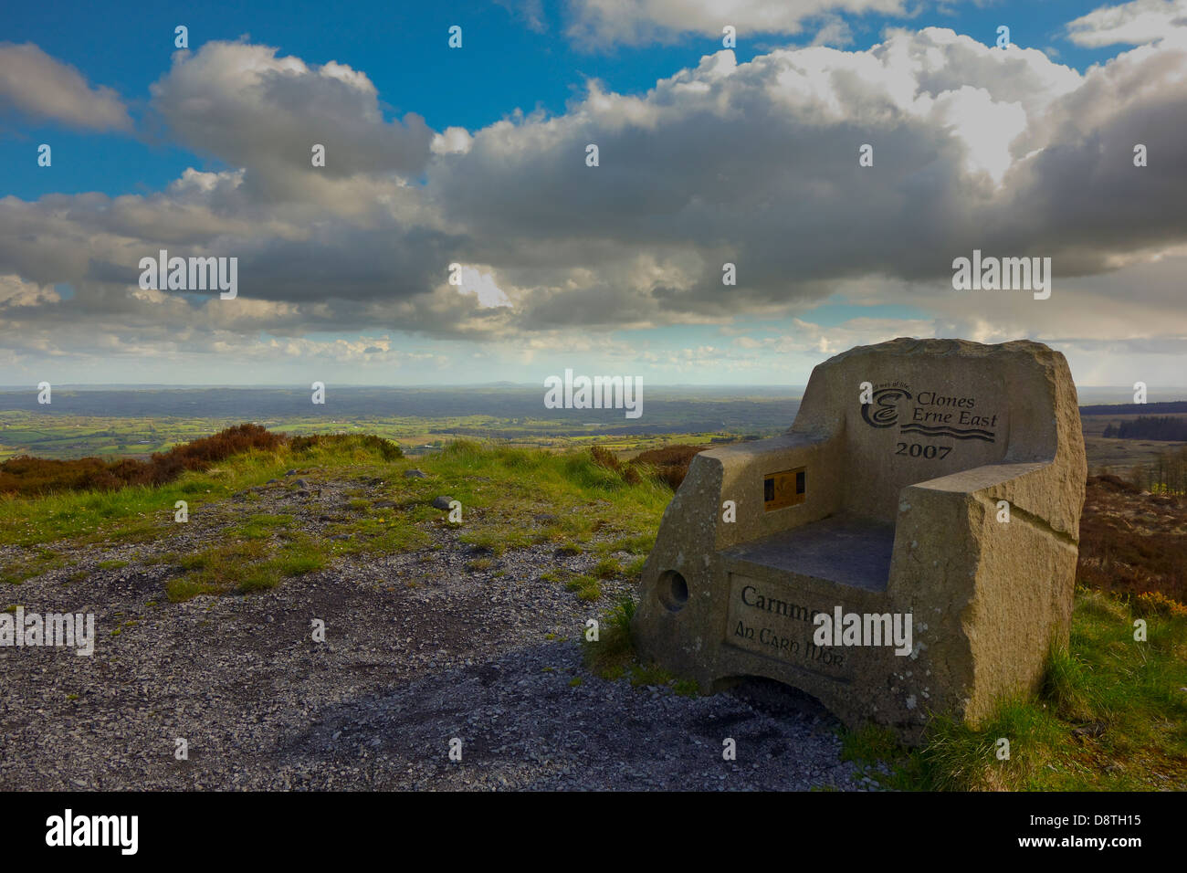 Stone Chair Carnmore view point Stock Photo - Alamy