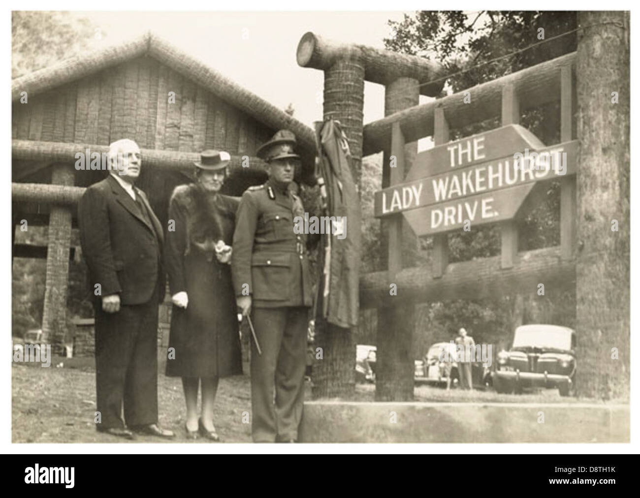 Unveiling of Lady Wakehurst Drive, 1945 Stock Photo - Alamy
