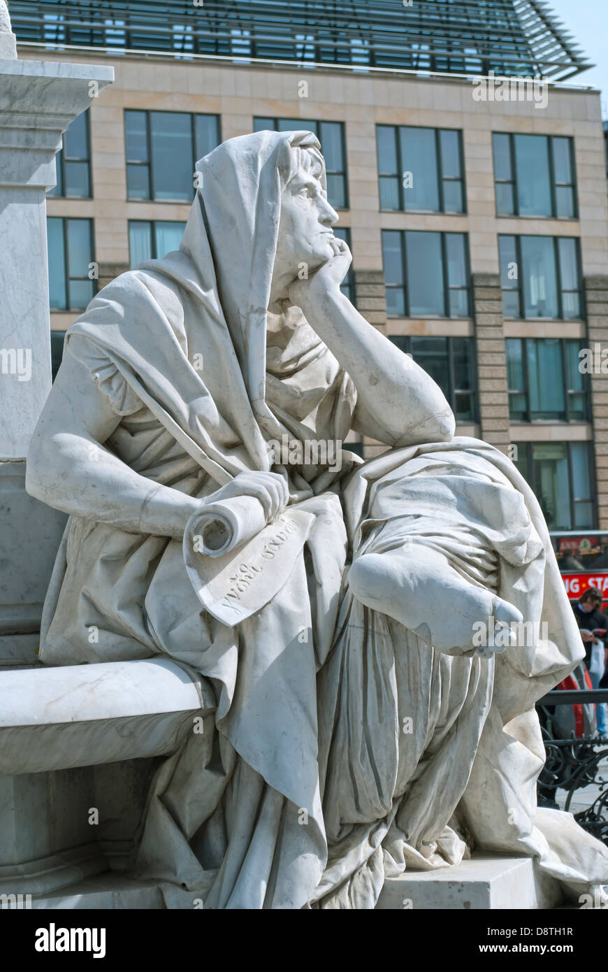 Allegory of Philosophy of Schiller Monument in Berlin, Germany Stock ...