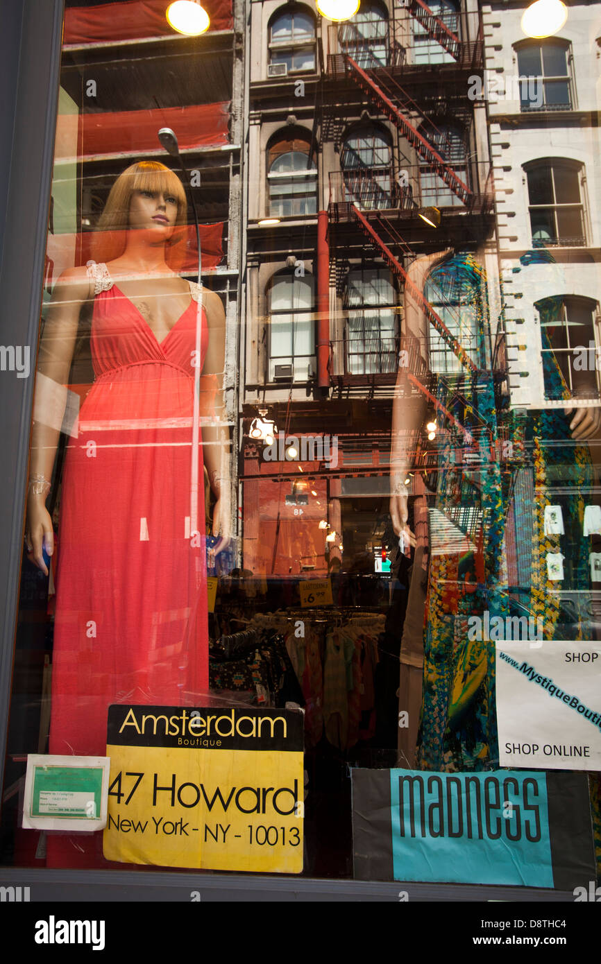 Manikin in store window, Manhattan, New York, United States of America ...