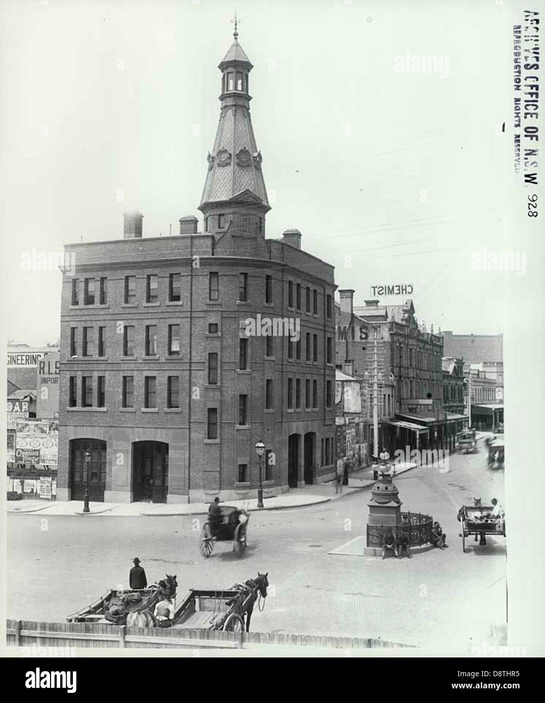 Metropolitan Fire Station No 3, Circular Quay, 1890 Stock Photo - Alamy