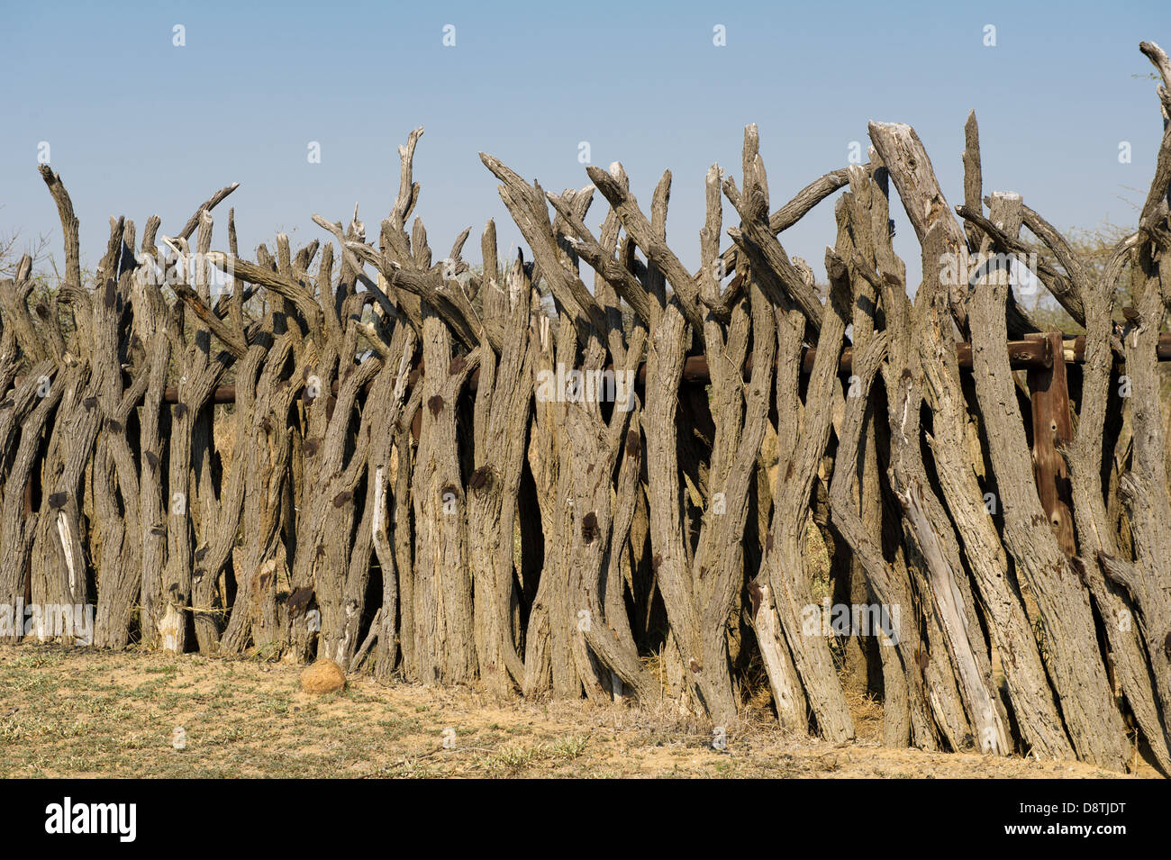 Detail of a Zulu kraal, Ondini Heritage Site, Ulundi, South Africa ...