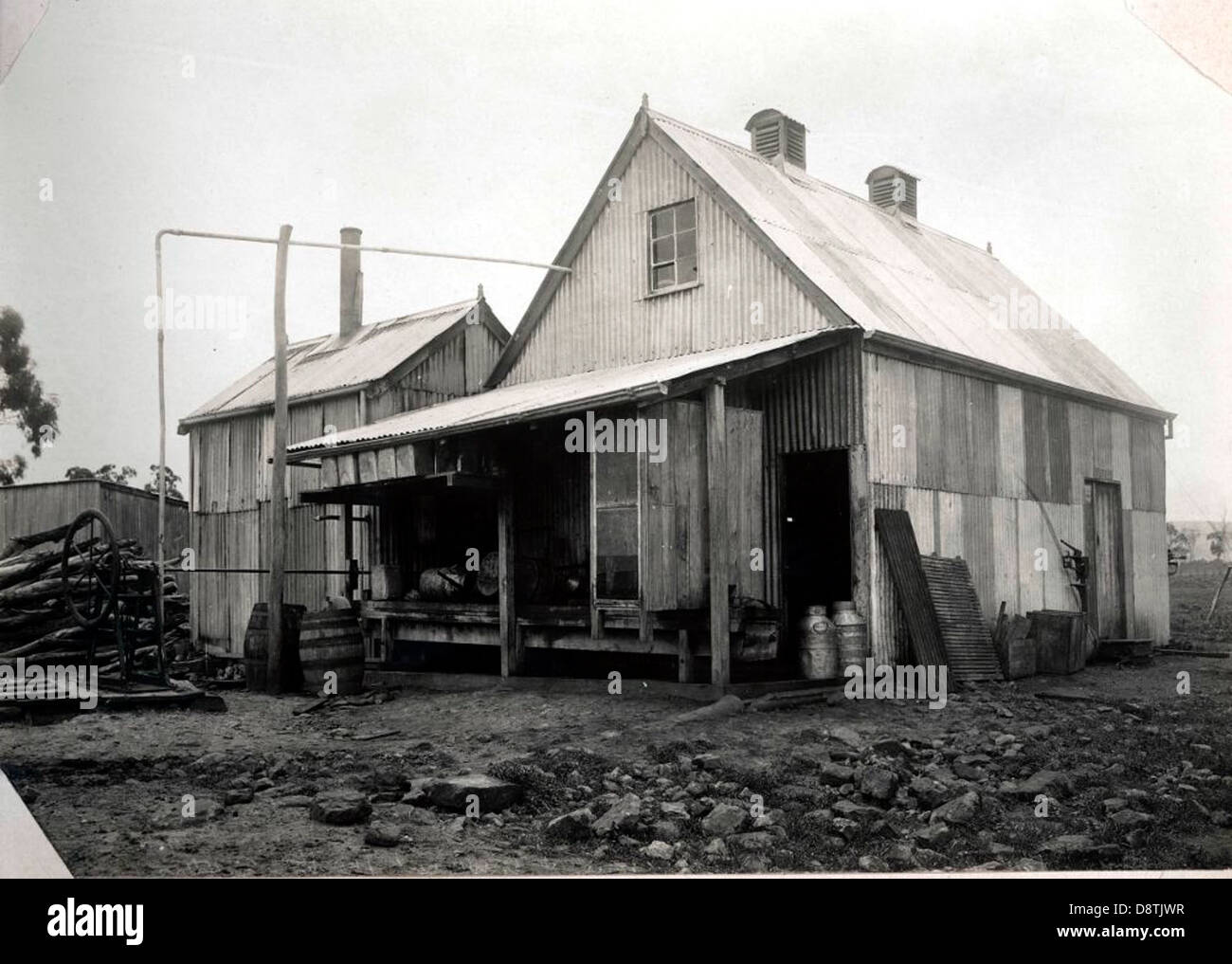 Butter factory at Oban Soliders' Settlement Stock Photo - Alamy