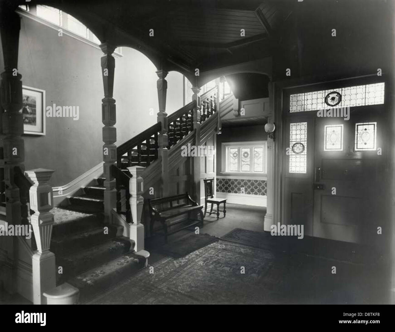 This black-and-white photograph shows the interior of the Aide-de-Camp ...