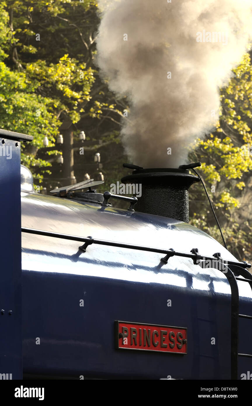 Steam locomotive belching smoke hi-res stock photography and images - Alamy