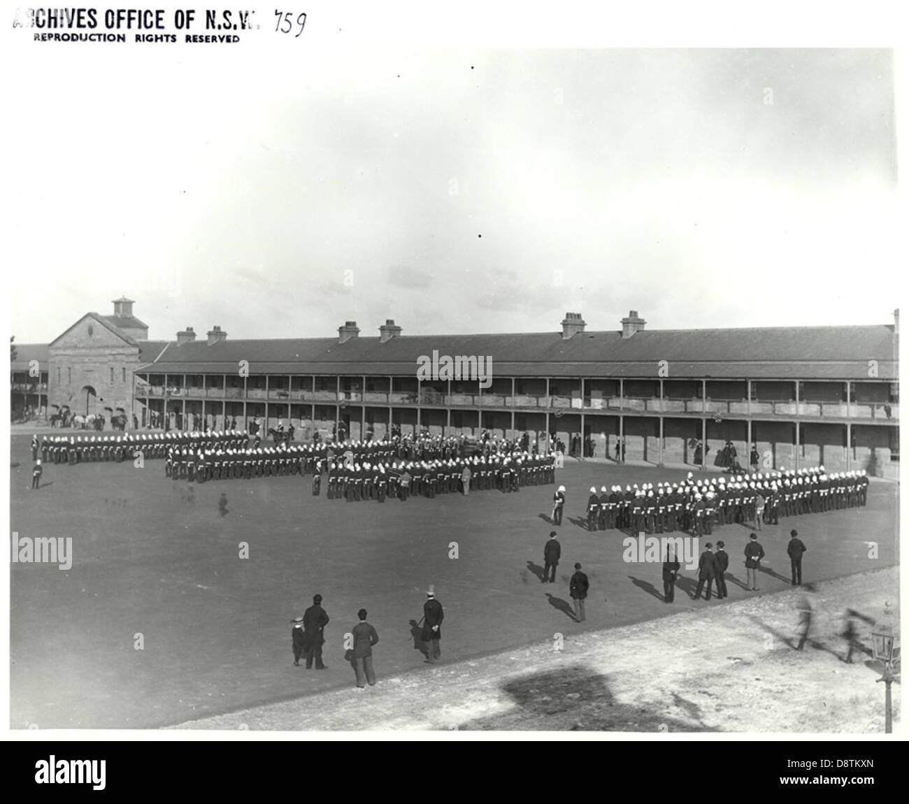 This image of Victoria Barracks from around 1900, archived by State ...